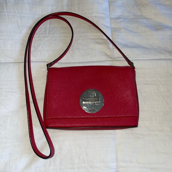 kate spade | Bags | Kate Spade Red Leather Cross Body | Poshmark